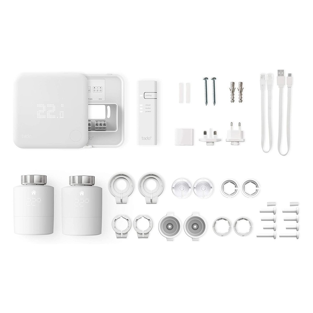 Tado° | Starter Kit V3 + - Smart thermostat + 2 smart thermostatic valves + Internet Bridge